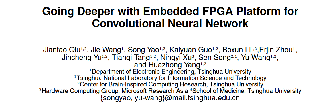 Going Deeper with Embedded FPGA Platform for Convolutional Neural Network-CSDN博客
