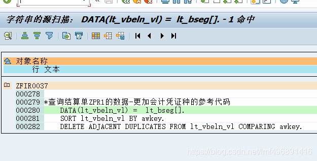 ABAP根据代码段，找到使用了此段代码的程序：RPR_ABAP_SOURCE_SCAN_sap中怎么查询某个代码在那个程序内出现过-CSDN博客