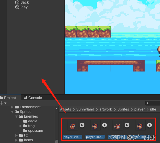 Unity2019.4.16f1c1 2d学习笔记 part1_unity 图片 拖不到 animation-CSDN博客