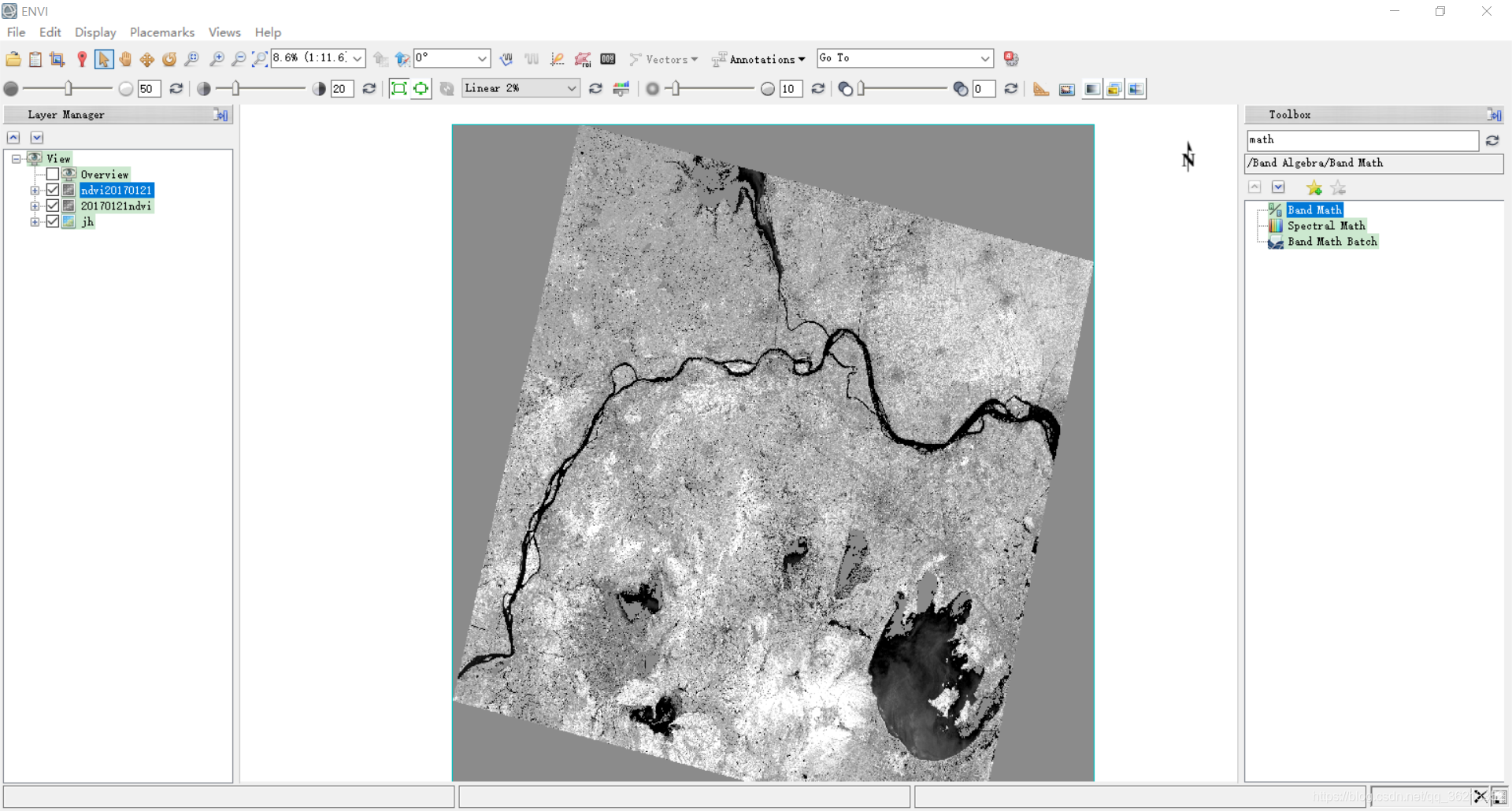 NDVI计算与ArcGIS应用-CSDN博客