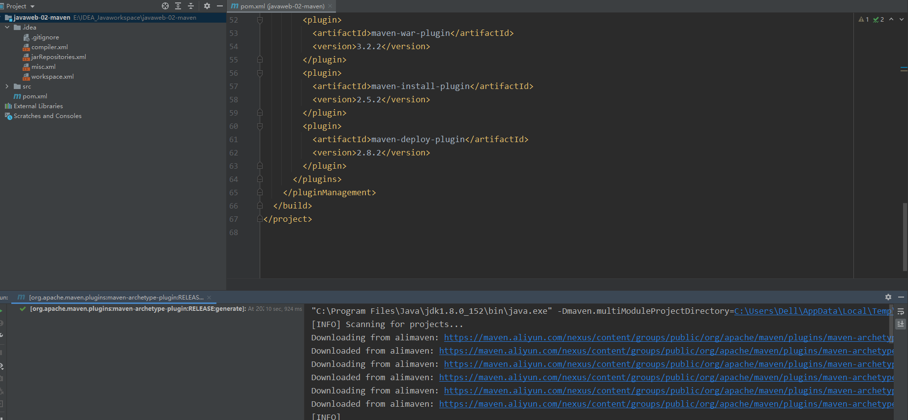 JavaWeb篇——Maven工具在IDEA中创建SpringWeb项目，设置自动导包以及介绍Maven侧边栏功能，保姆级教程！_idea 搭建spring maven项目-CSDN博客