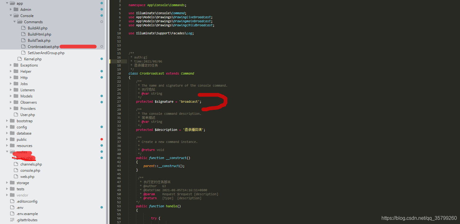 在Linux系统中跑定时任务执行shell脚本，运行PHP Laravel框架下面的文件(和框架没有关系) 单独执行脚本可以 在crontab里面就不行已经解决_laravel 任务调度配在 ...