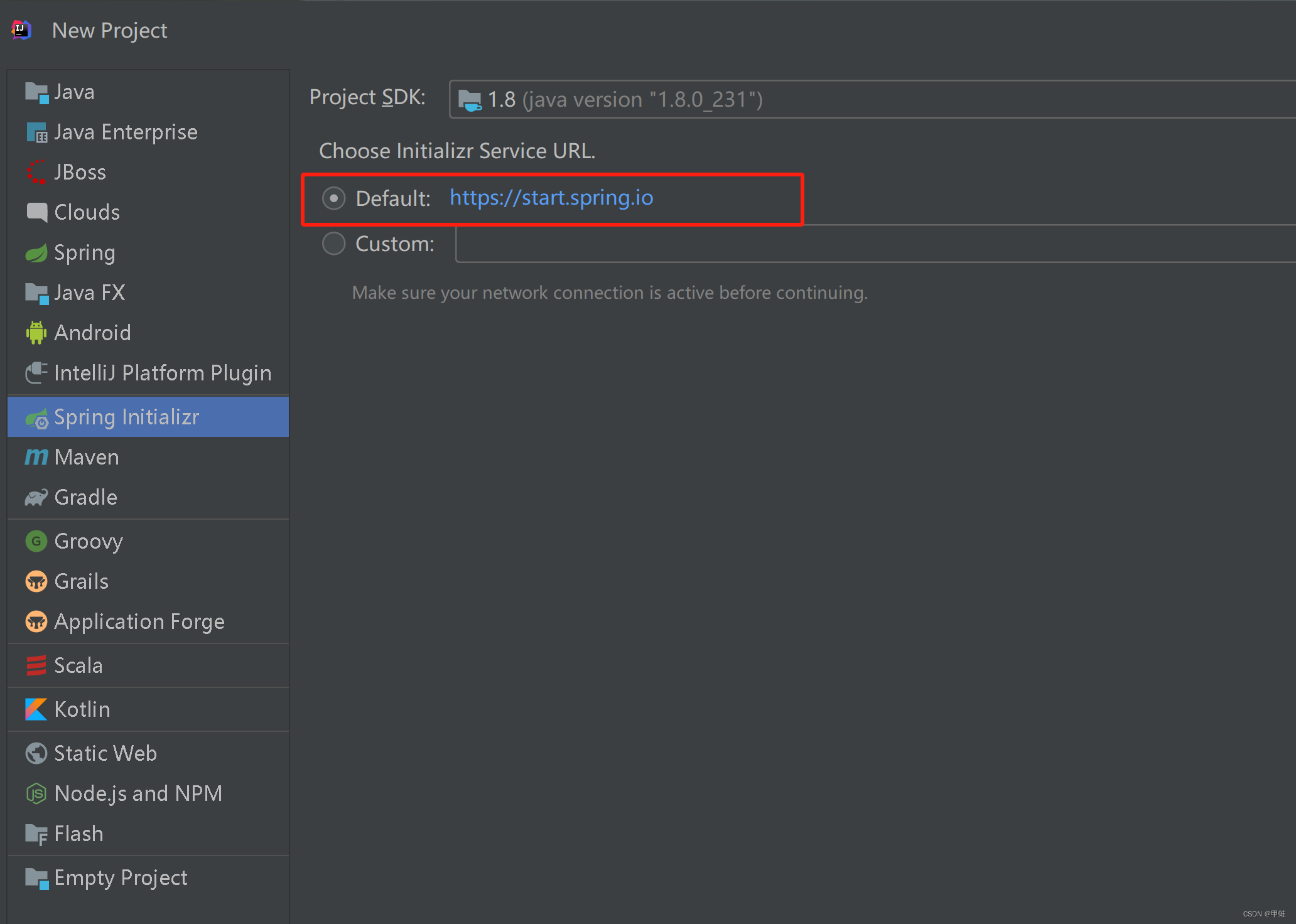创建SpringBoot项目，报Cannot download ‘https://start.spring.io‘: connect timed out,response: 200 OK的问题 ...