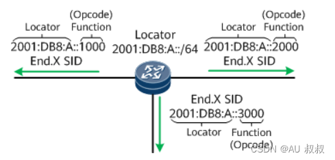 1.3 SRv6 Segment 与 各类SID_end.x sid-CSDN博客