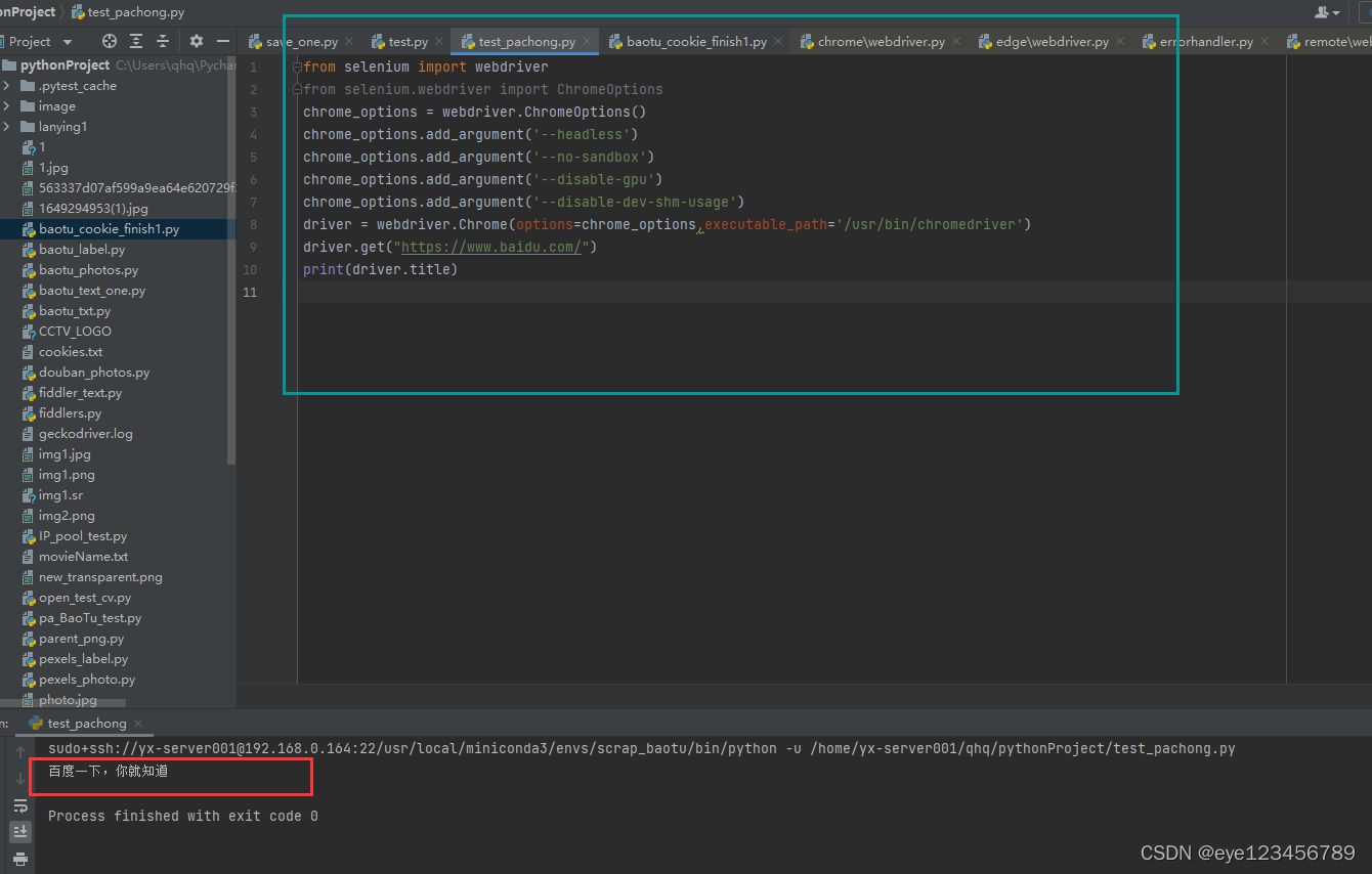 关于Ubuntu selenium +chrome+chromedriver的配置_session not created: devtoolsactiveport file doesn-CSDN博客