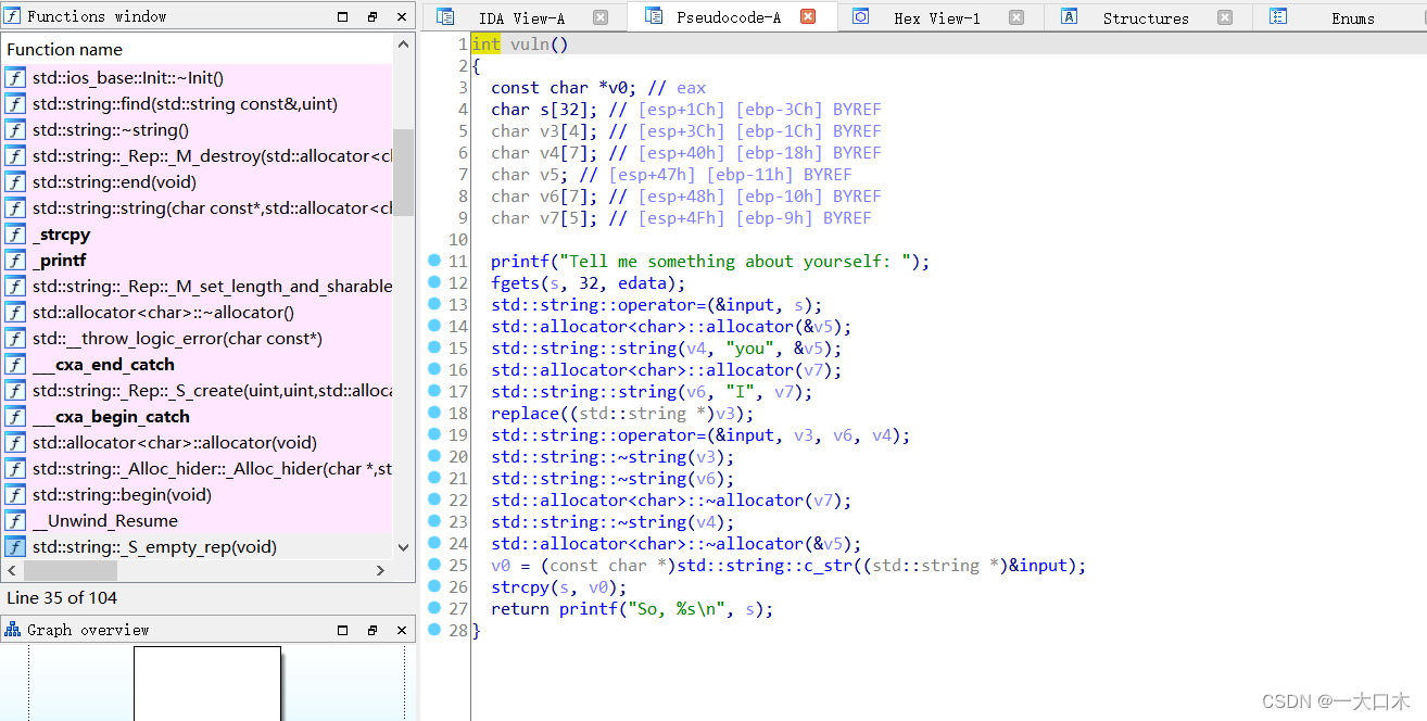 每日3道PWN（第二天）2.0版_std::allocator ::allocator(&v5)-CSDN博客