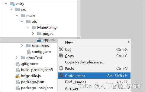 HarmonyOS 鸿蒙开发DevEco Studio OpenHarmony:代码Code linter检查_harmony 怎么看代码实现-CSDN博客