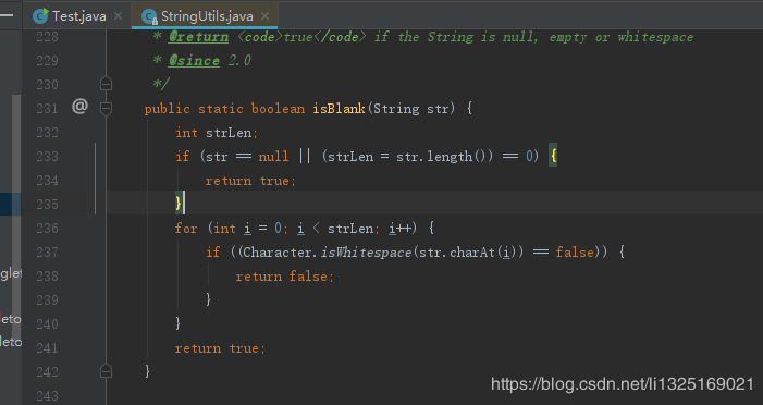 java中isblank 方法_StringUtils中的isEmpty、isNotEmpty、isBlank和isNotBlank的区别详解-CSDN博客