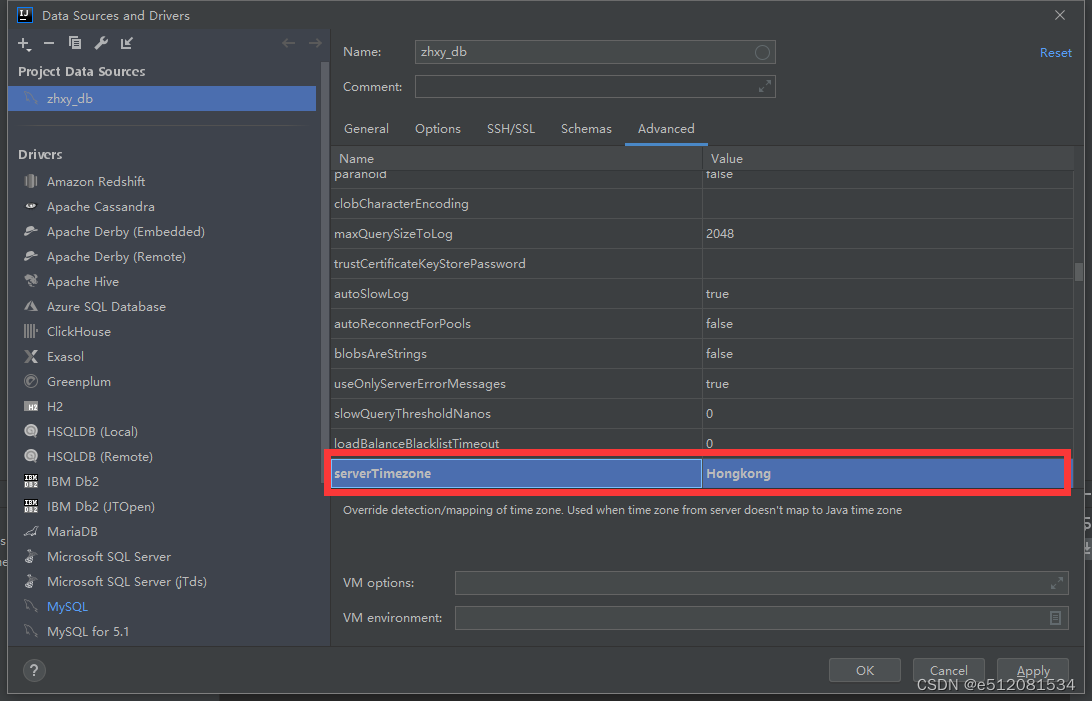 解决Server returns invalid timezone. Go to ‘Advanced‘ tab and set ‘serverTimezone‘ property ...