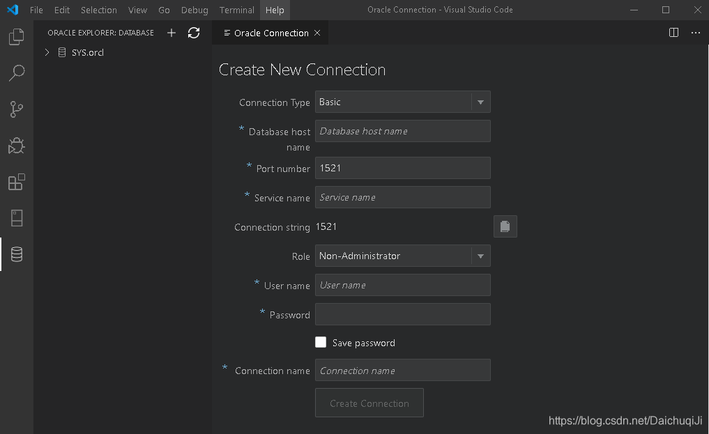 VS Code连接到Oracle数据库_vscode连接远程oracle-CSDN博客