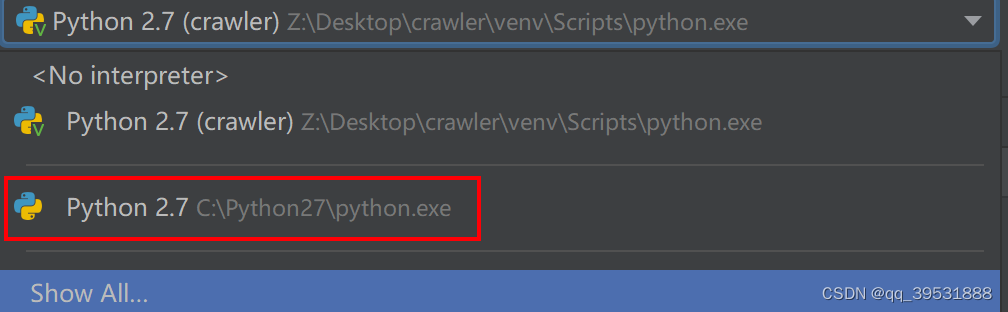 在pycharm中导入python2.7的包遇到的一些问题_pycharm python2.7-CSDN博客