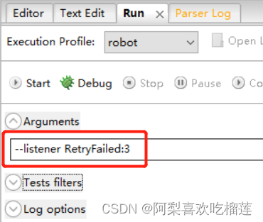 RobotFrameWorkRIDE失败重试_ride 失败重跑-CSDN博客