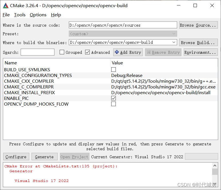 记录在qt配置opencv环境的过程_qt+opencv在configure过程中.cache文件-CSDN博客