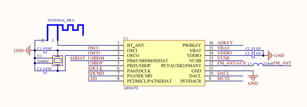 中科蓝讯AB5607E蓝牙5.4 低成本带插卡带U盘音箱方案-CSDN博客