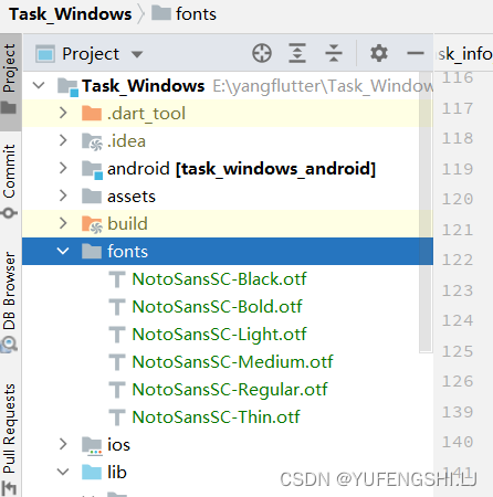Flutter之添加字体及设置主题字体_flutter fontfamily-CSDN博客