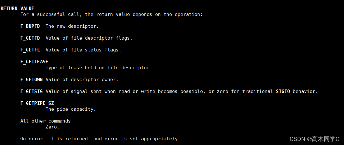 Linux系统编程和网络编程——fcntl 改变文件属性函数，设置阻塞非阻塞linux Fcntl Csdn博客