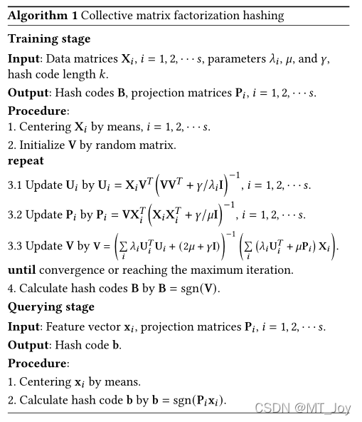 Online Collective Matrix Factorization Hashingfor Large-Scale Cross-Media Retrieval（OCMFH）--文献翻译 ...