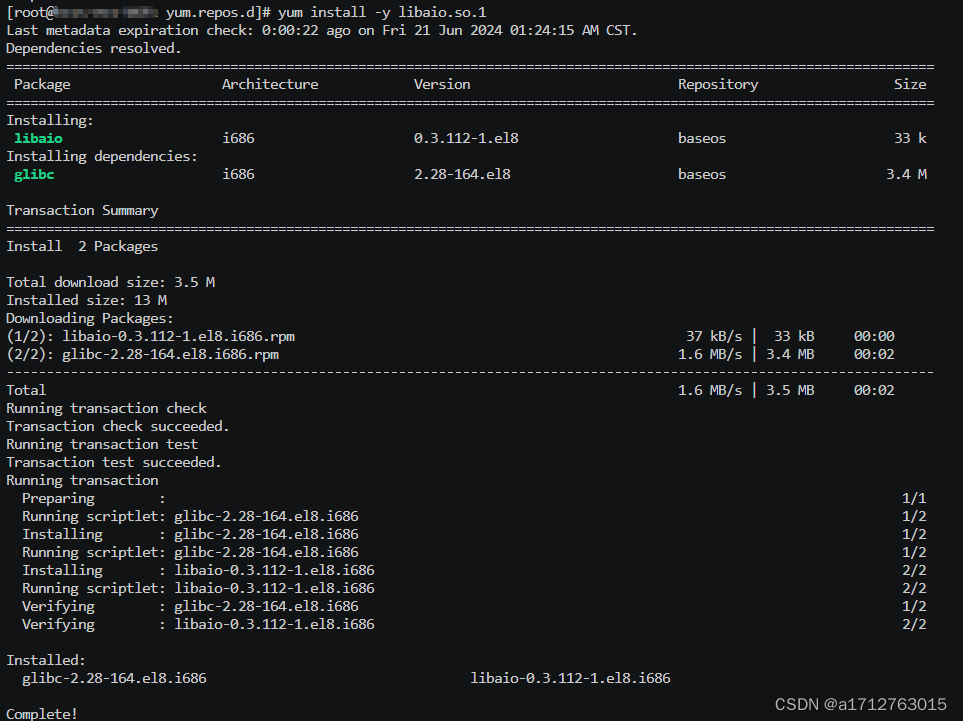 [已解决]centos8 Error: Failed to download metadata for repo ‘appstream‘: Cannot prepare internal ...