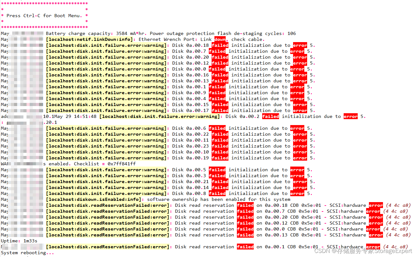 案例分享：NetApp SSD 硬盘重启后全部故障_netapp 8020-CSDN博客