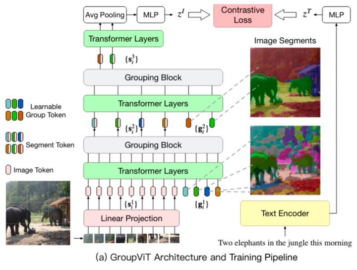 【开放词汇分割】GroupViT: Semantic Segmentation Emerges from Text Supervision-CSDN博客