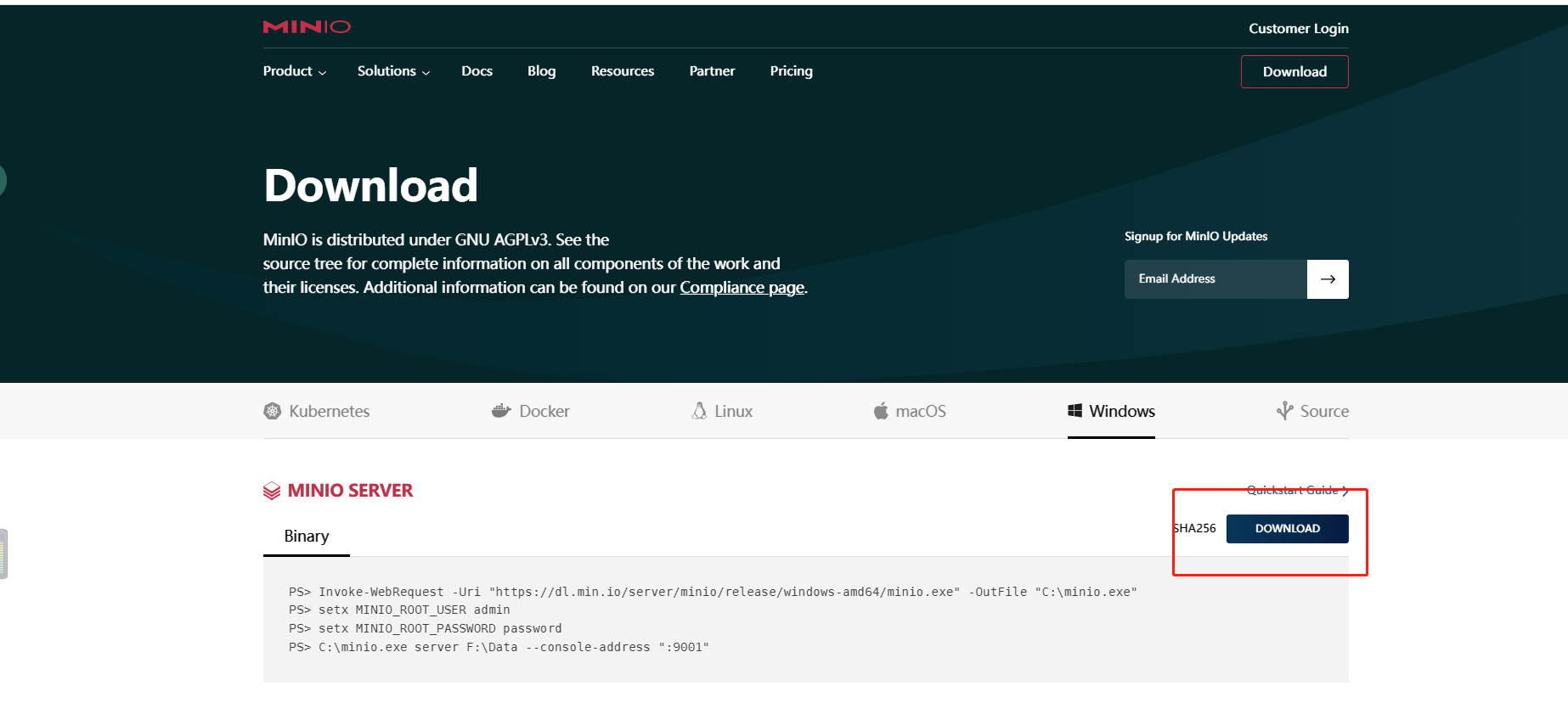 Windows中安装MinIO文件系统_minio exe-CSDN博客