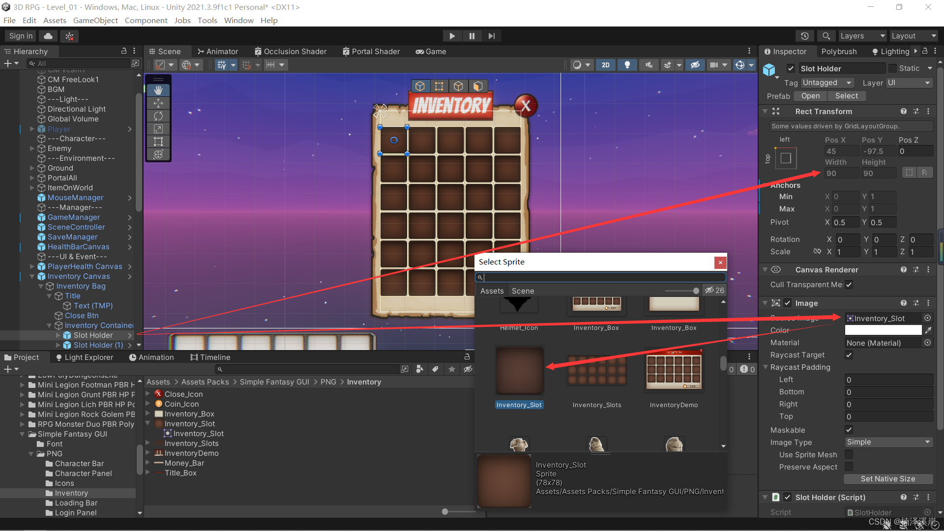 Unity3d Rpg——背包系统学习总结（1）unity 制作 按照图片形状进行放置的背包 Csdn博客