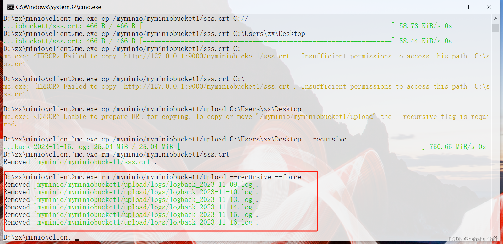 minio minio.exe 和 mc.exe的使用_minio mc.exe-CSDN博客