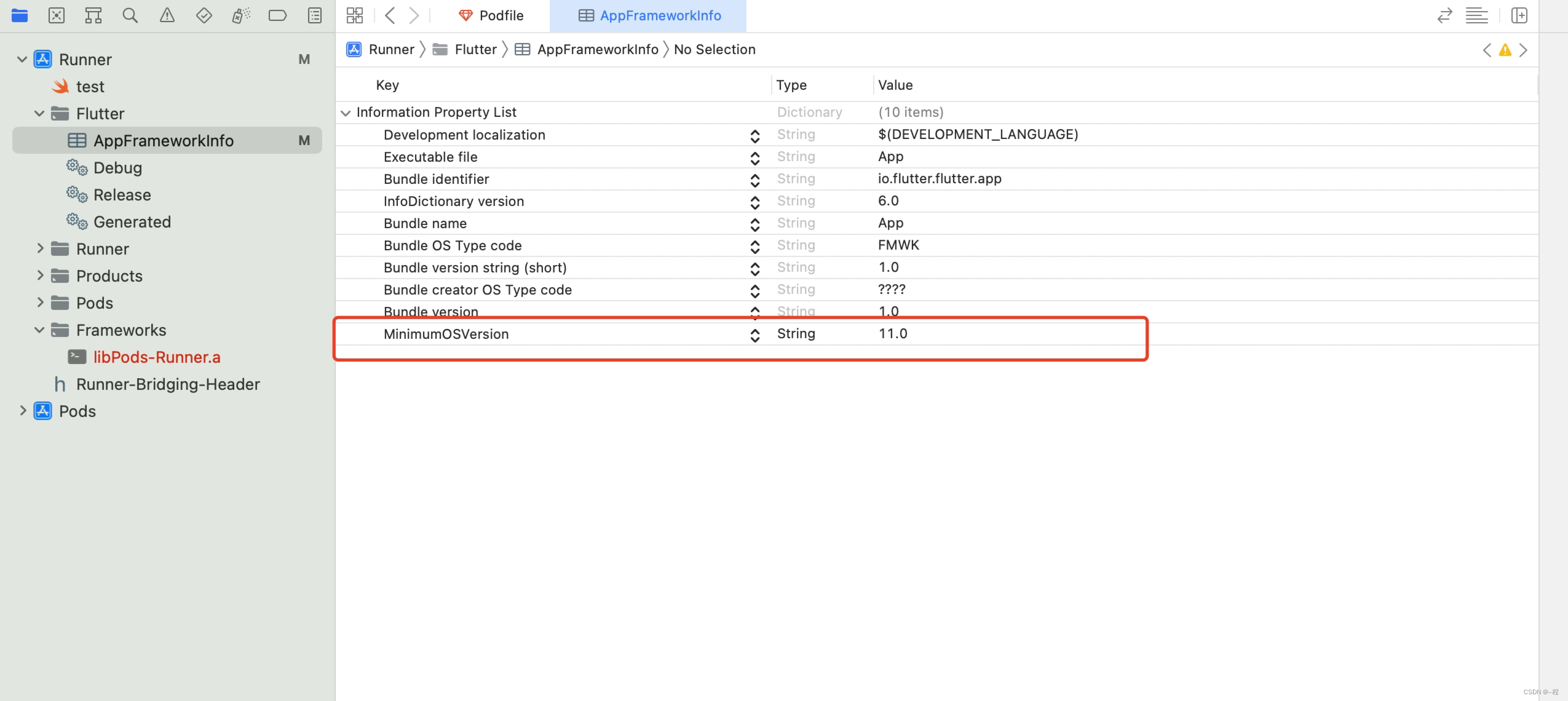 Flutter ios 打包Invalid Bundle. The bundle Runner.app/Frameworks/App.framework does not support ...