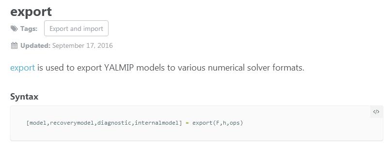 『实践』Yalmip建模+Cplex类求解_export()cplex-CSDN博客
