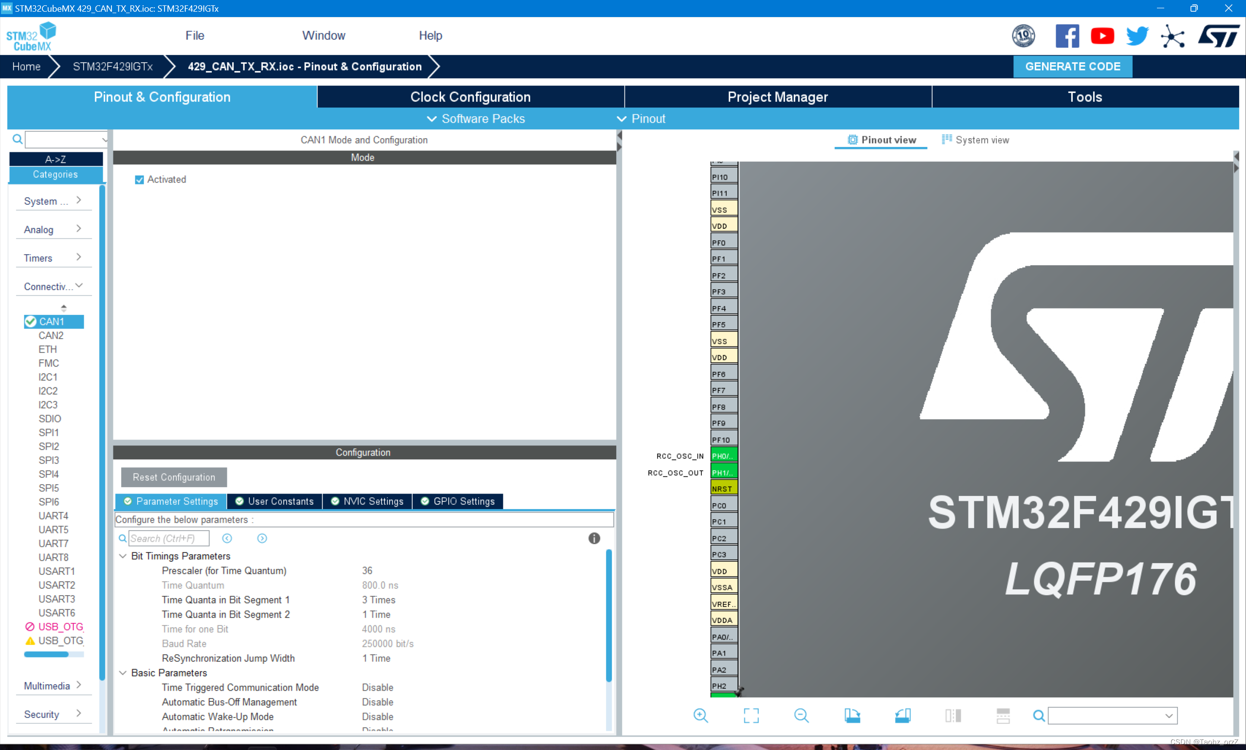 Stm32cube Mx Hal库实现can通信收发实验hal库can通信 Csdn博客