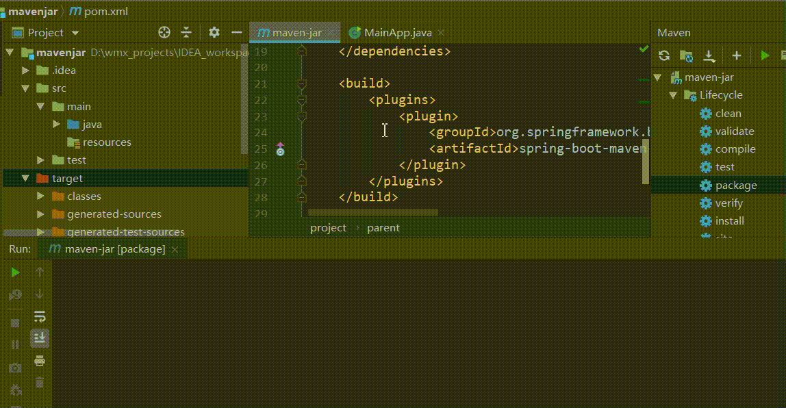IDEA 打包、Spring Boot Maven plugin 打包可执行 Jar、war 程序_idea maven 打war包-CSDN博客