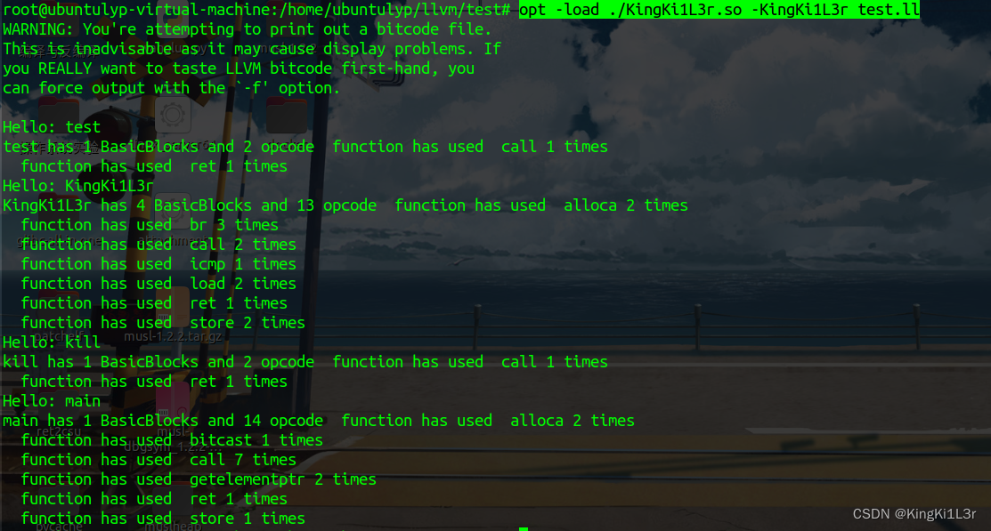llvm pwn入门--第一篇_warning: you're attempting to print out a bitcode -CSDN博客