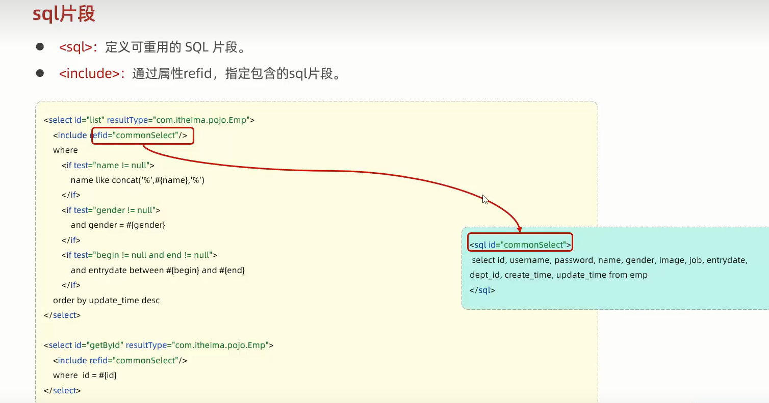 SpringBoot——Mybatis-XML映射文件—动态SQL_springboot xml sql-CSDN博客