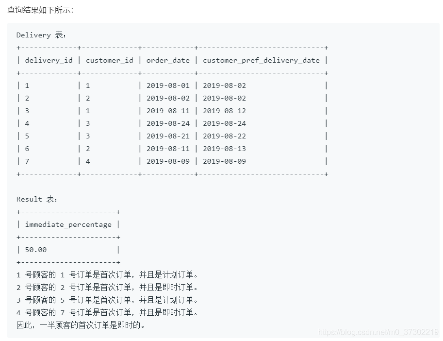 LeetCode-SQL-1174. 即时食物配送 II_sql1174-CSDN博客