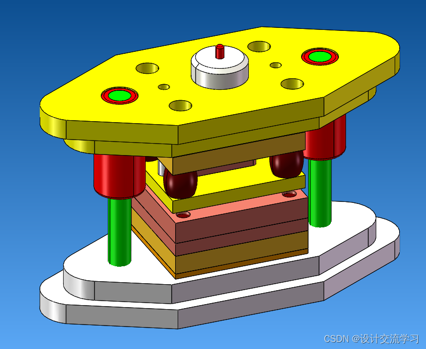 垫片落料冲孔复合模设计（说明书+CAD图纸+PROE三维+SolidWorks+答辩ppt)-CSDN博客