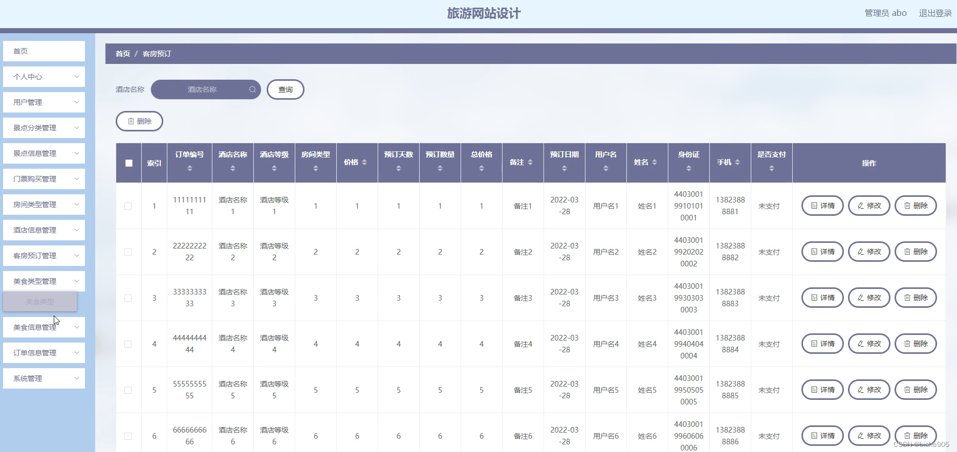 SSM毕设项目旅游网站设计xz5ai（java+VUE+Mybatis+Maven+Mysql）_ssm旅游网站毕设-CSDN博客