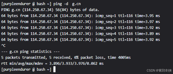 Linux shell编程学习笔记66：ping命令 超详细的选项说明-CSDN博客
