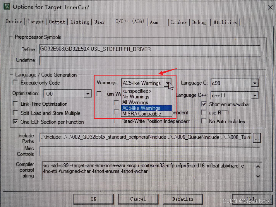 Keil warning:no previous prototype for function ‘CAN0_RX0_IRQHander‘的解决方法-CSDN博客
