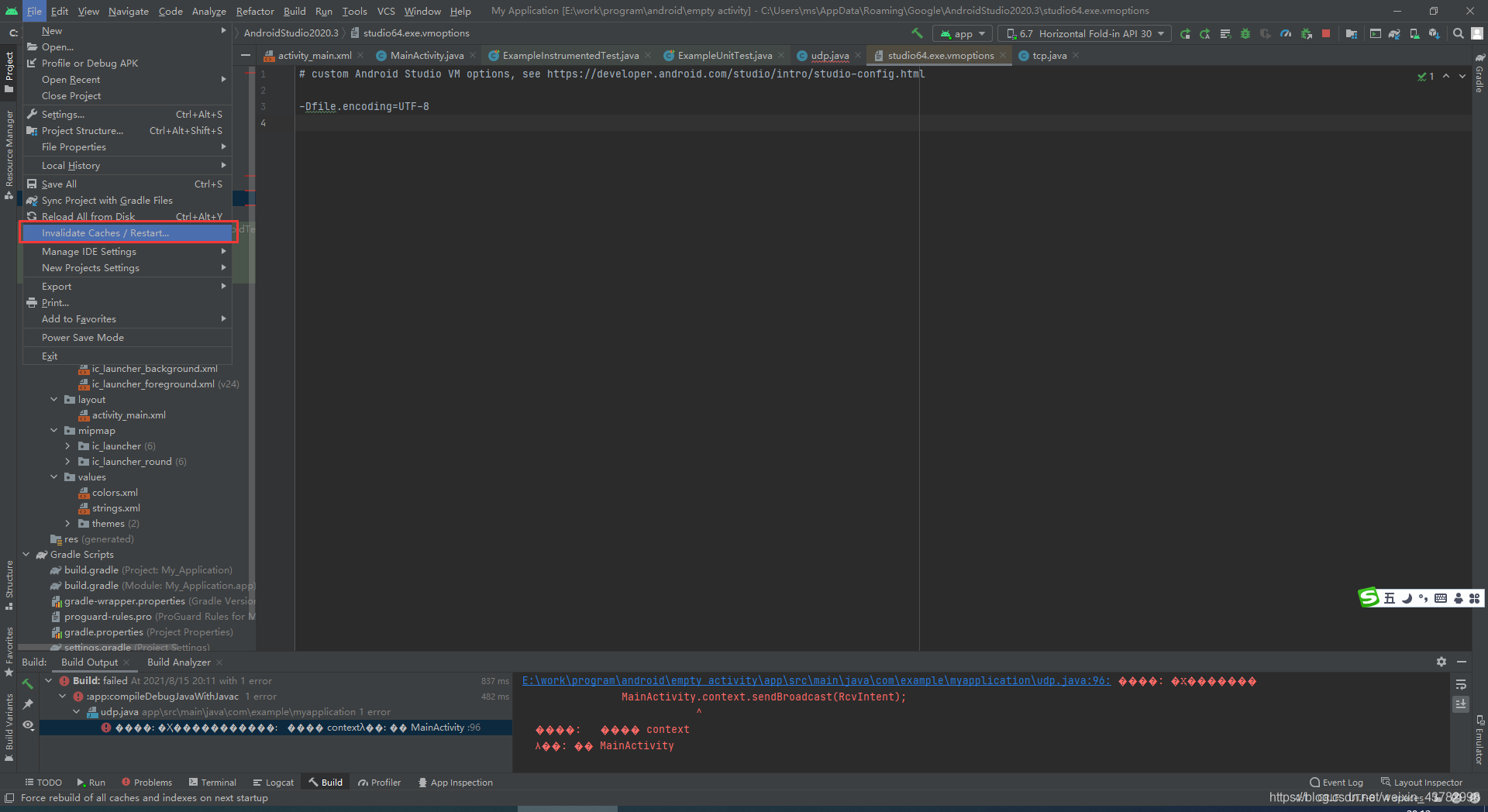 android开发，Android Studio Build Output 输出的中文显示乱码_android studio build out 输出乱码-CSDN博客