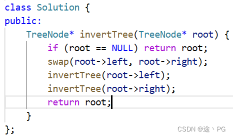 代码随想录day18（2）二叉树：翻转二叉树（leetcode226）-CSDN博客
