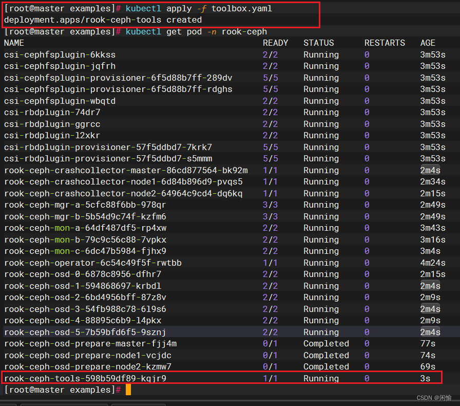 使用rook在kubernetes集群中部署ceph_rook ceph-CSDN博客