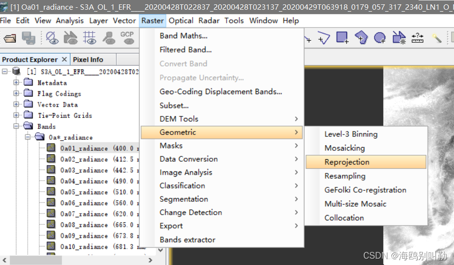 SNAP：哨兵3 OLCI level-1B产品处理_olci传感器-CSDN博客