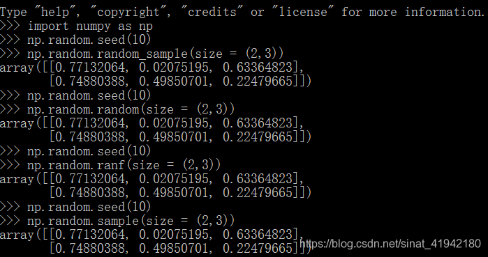 np.random的几种用法_np.random用法-CSDN博客