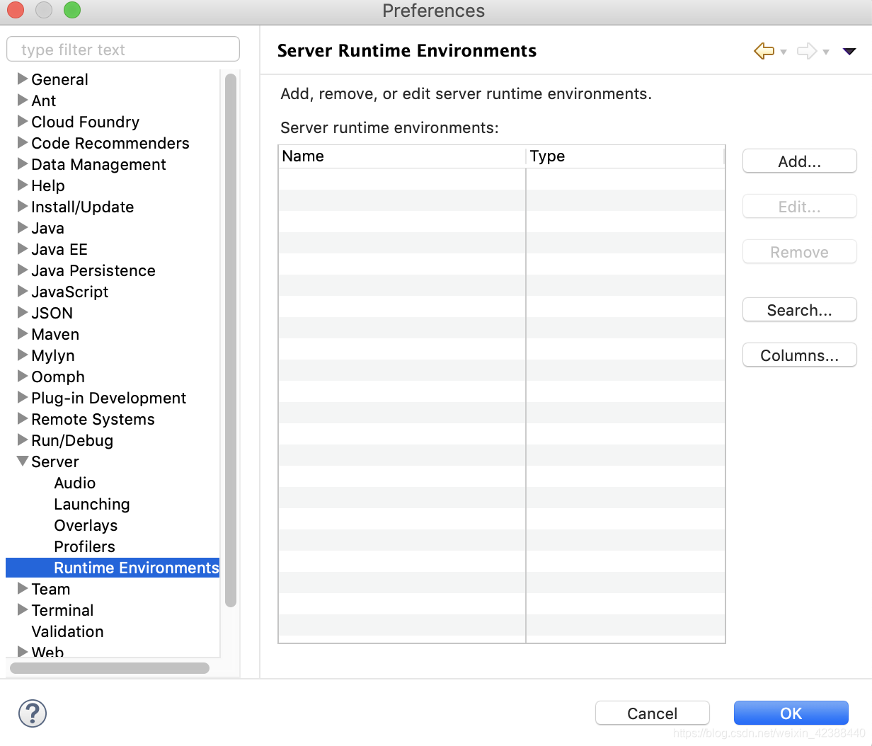 新手javaweb环境搭建之eclipse配置tomcat（mac ox）_eclipse搭建tomcat mac-CSDN博客