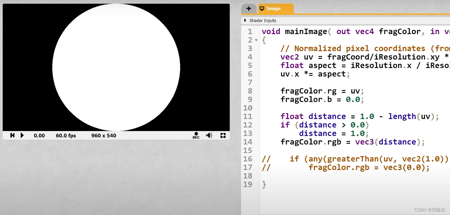 Shader绘制2D圆-SmoothStep函数-学习Cherno教程笔记-(OpenGL/Vulkan/DirectX/Metal)-新手向-CSDN博客