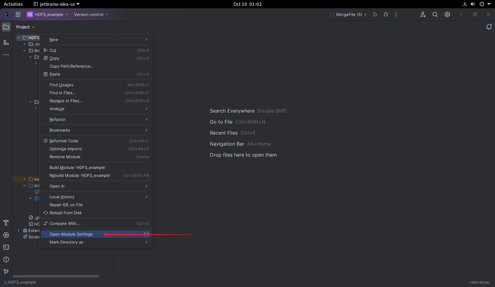 Hadoop(04) HDFS编程实践操作_使用vim编辑器,在本地linux文件系统的“ home hadoop ”目录下创建一个文件_hdfs vim-CSDN博客