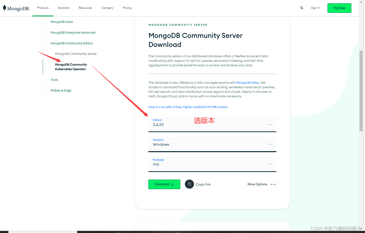 【个人总结】Mongodb安装下载_mongodb3.6.23 arm包安装-CSDN博客