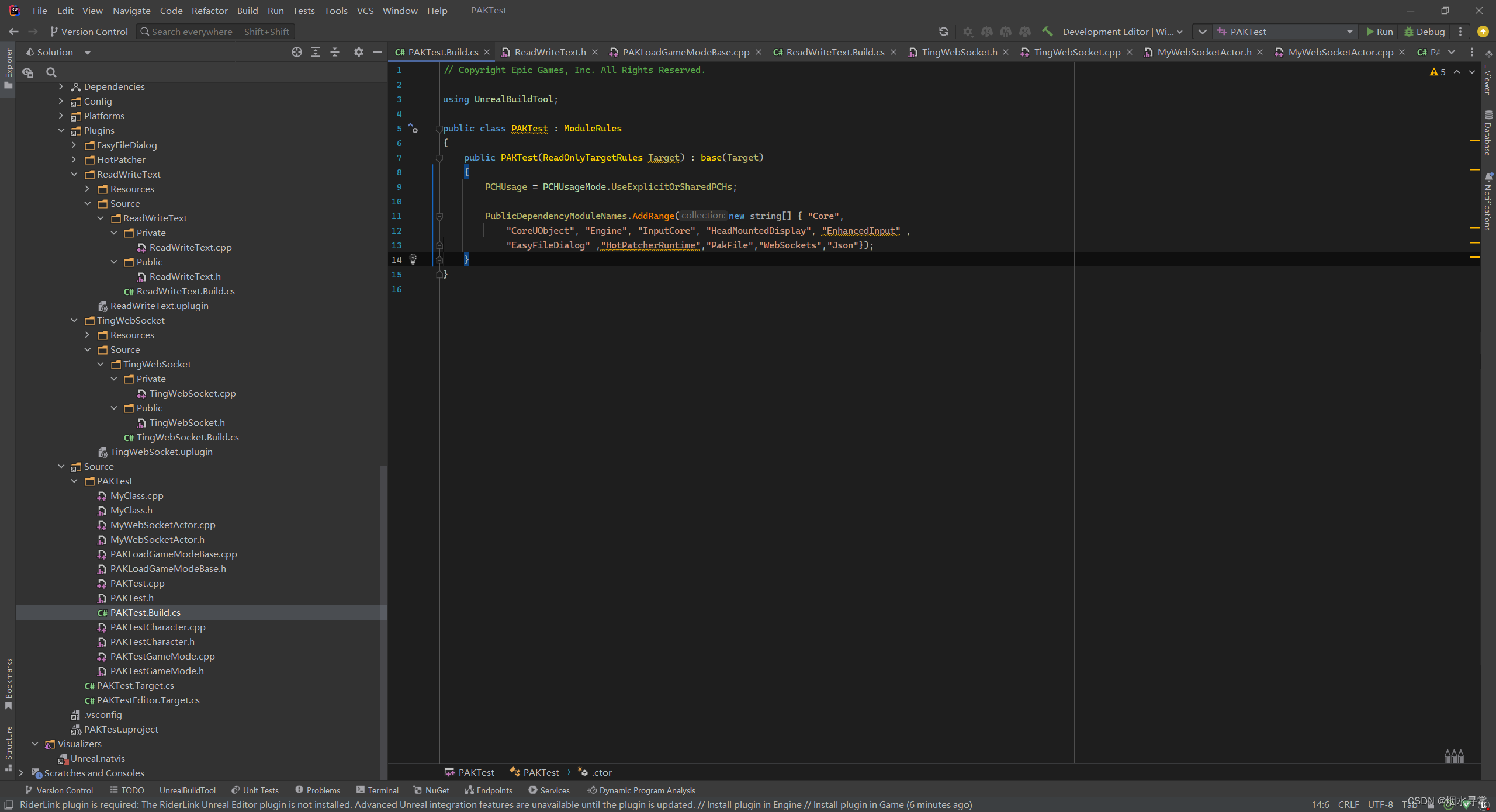 UE5 C++ 手写WebSocket_ue5 websocket-CSDN博客