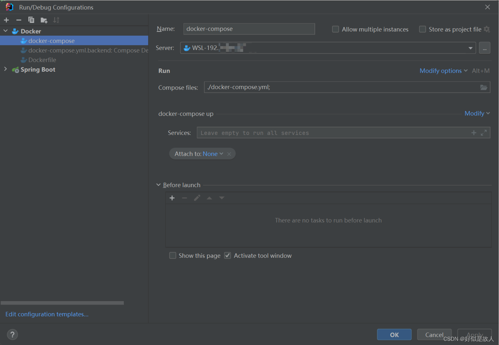 使用IDEA在WSL2的Ubuntu的docker中运行项目_idea wsl-CSDN博客