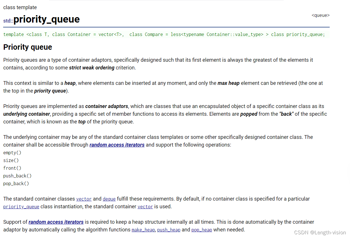 C++ priority_queue简单源码剖析：priority_queue模拟实现_c+ priotyqueue-CSDN博客